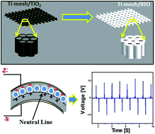 A flexible lead-free piezoelectric nanogenerator based on vertically ...