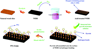Wood-derived biochar supported polypyrrole nanoparticles as a free ...