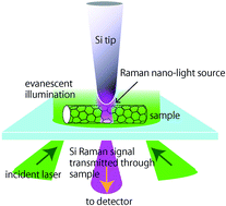 Near-field absorption imaging by a Raman nano-light source - RSC ...