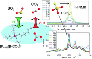 SO2 capture by ionic liquid and spectroscopic speciation of sulfur(iv ...