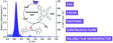 Photonic contacting of gas–liquid phases in a falling film microreactor ...
