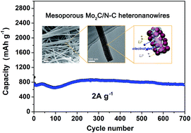 Mesoporous Mo2C/N-doped carbon heteronanowires as high-rate and long ...