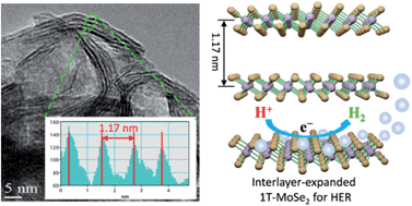 Synthesis of 1T-MoSe2 ultrathin nanosheets with an expanded interlayer ...