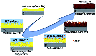 Solvent engineering for forming stonehenge-like PbI2 nano-structures ...