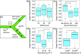 Method to study particle flow bias at a channel bifurcation in a ...