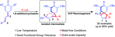 Tandem 1,6-addition/cyclization/vinylcyclopropane rearrangement at low ...