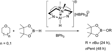 Ring-opening of cyclic ethers by aluminum hydridotriphenylborate ...