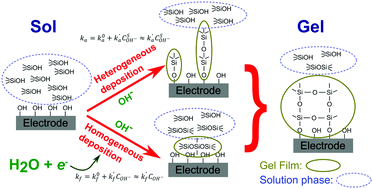 Kinetics of the electrochemically-assisted deposition of sol–gel films ...