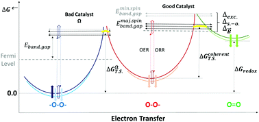 Spin dependent interactions catalyse the oxygen electrochemistry ...