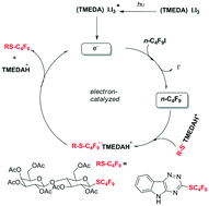 Electron-catalyzed radical perfluoroalkylation of organic sulfides: the ...
