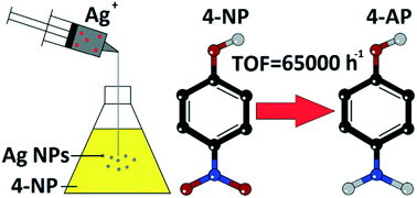 One-step catalytic reduction of 4-nitrophenol through the direct injection of metal salts into ...