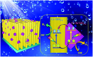 High-efficiency SrTiO3/TiO2 hetero-photoanode for visible-light water ...