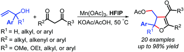 Tandem SN2′ nucleophilic substitution/oxidative radical cyclization of ...