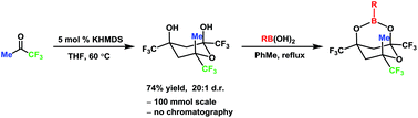 Base-catalyzed diastereoselective trimerization of trifluoroacetone ...