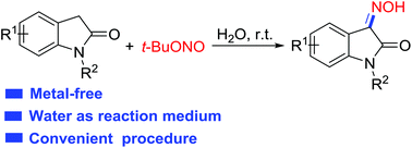 Metal-free synthesis of isatin oximes via radical coupling reactions of ...