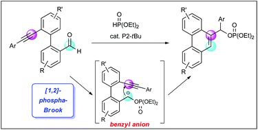 Intramolecular addition of benzyl anion to alkyne utilizing [1,2 ...