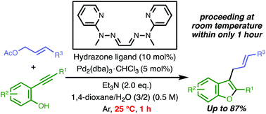 Hydrazone–Pd-catalyzed direct intermolecular reaction of o ...