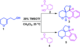 Tandem Prins-type cyclization for the stereoselective construction of ...
