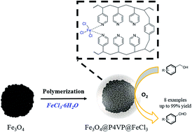An Fe3O4@P4VP@FeCl3 core–shell heterogeneous catalyst for aerobic ...