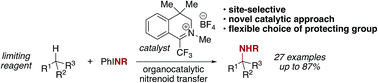 Organocatalytic nitrenoid transfer: metal-free selective intermolecular ...