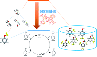 The mechanism of transmethylation in anisole decomposition over ...