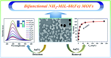 Bifunctional NH2-MIL-88(Fe) metal–organic framework nanooctahedra for ...