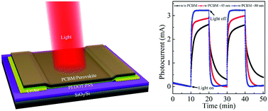 Enhanced performance of perovskite/organic-semiconductor hybrid heterojunction photodetectors ...