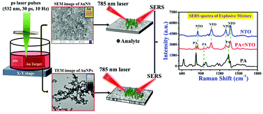 SERS based detection of multiple analytes from dye/explosive mixtures ...