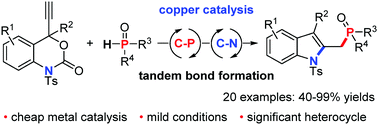 Copper-catalyzed decarboxylative cyclization via tandem C–P and C–N ...