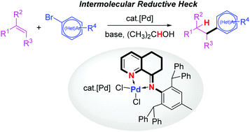 Pd-Catalyzed reductive heck reaction of olefins with aryl bromides for ...