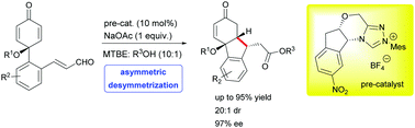Asymmetric synthesis of functionalized tetrahydrofluorenones via an NHC ...