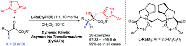 Dynamic kinetic asymmetric transformations of β-halo-α-keto esters by N ...