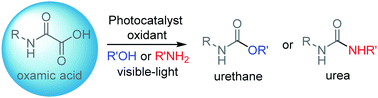 Visible-light photocatalyzed oxidative decarboxylation of oxamic acids ...
