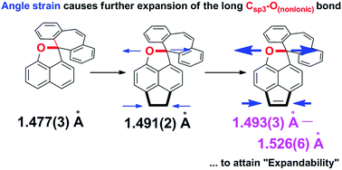 Expandability of a long C–O bond by a scissor effect in acenaphthofuran ...