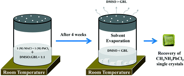 Room temperature growth of CH3NH3PbCl3 single crystals by solvent ...