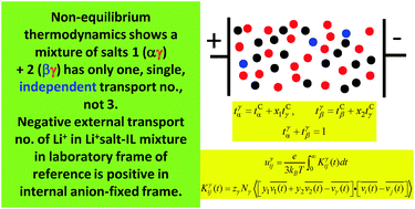 Comment on “Negative effective Li transference numbers in Li salt/ionic ...