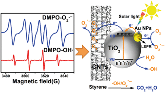 Micro/nano-bubble assisted synthesis of Au/TiO2@CNTs composite ...