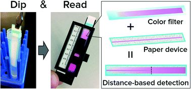 “Dip-and-read” paper-based analytical devices using distance-based ...