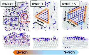 Predicting the preferred morphology of hexagonal boron nitride domain ...