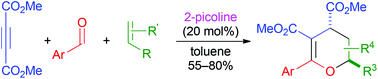 2-Picoline catalyst-triggered [2 + 2 + 2] cycloaddition-type reaction ...