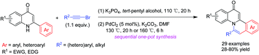 Tunable synthesis of quinolinone-fused isoquinolines through sequential ...