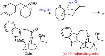 Cascade cyclization and intramolecular nitrone dipolar cycloaddition ...