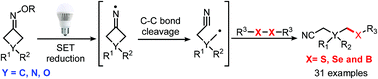 A photocatalytic sp3 C–S, C–Se and C–B bond formation through C–C bond ...
