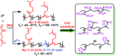 Scandium-catalyzed copolymerization of myrcene with ethylene and ...