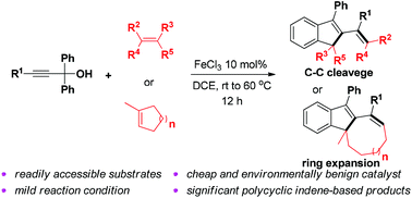 A concise synthesis of indene-based polycyclic compounds via FeCl3 ...