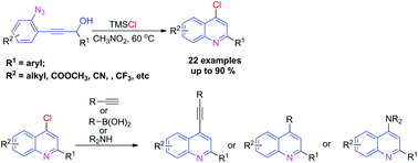 An efficient approach to 4-chloro quinolines via TMSCl-mediated cascade ...