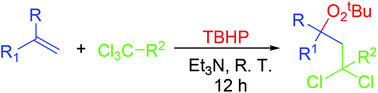 ATRA-like alkylation–peroxidation of alkenes with trichloromethyl ...