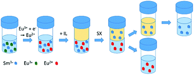 Separation of samarium and europium by solvent extraction with an ...