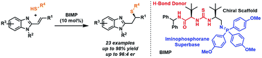 Bifunctional iminophosphorane catalysed enantioselective sulfa-Michael ...