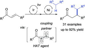 Formal Giese addition of C(sp3)–H nucleophiles enabled by visible light ...